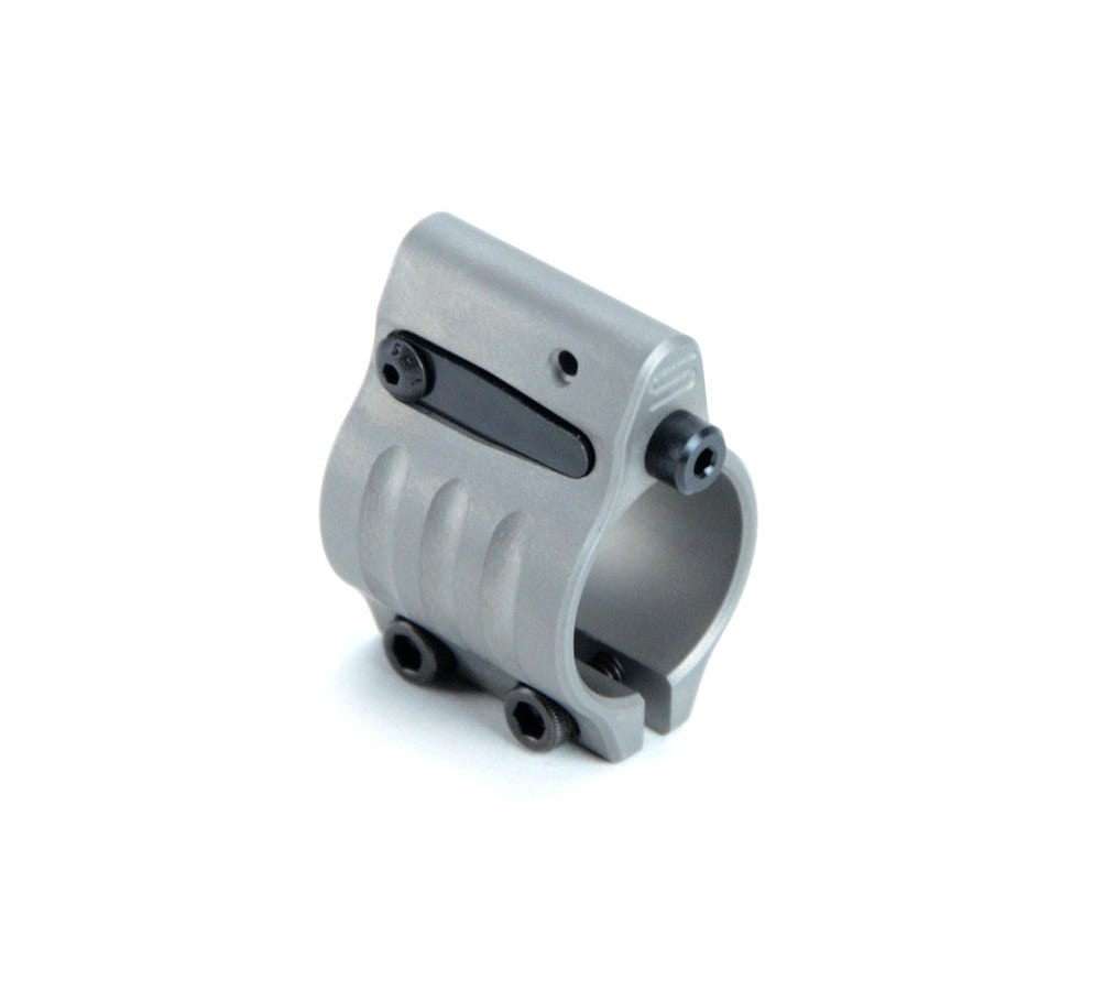 SLR Rifleworks, Sentry 7 Adjustable Gas Block, Clamp-On, Titanium, 0.750