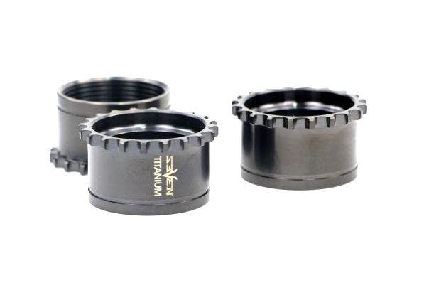 V7 Weapon Systems, Titanium AR15 GI Barrel Nut, Black Ion Bond