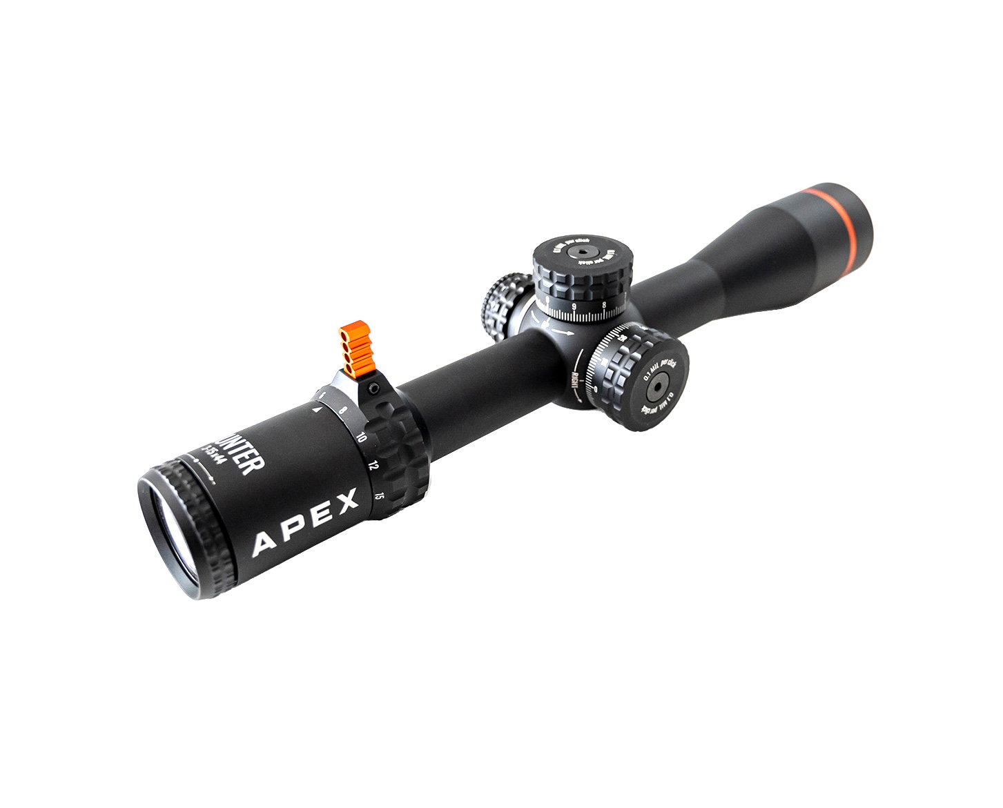 Apex Optics, Hunter FFP 3-15X44 Riflescope, HLR Illuminated Reticle, MRAD