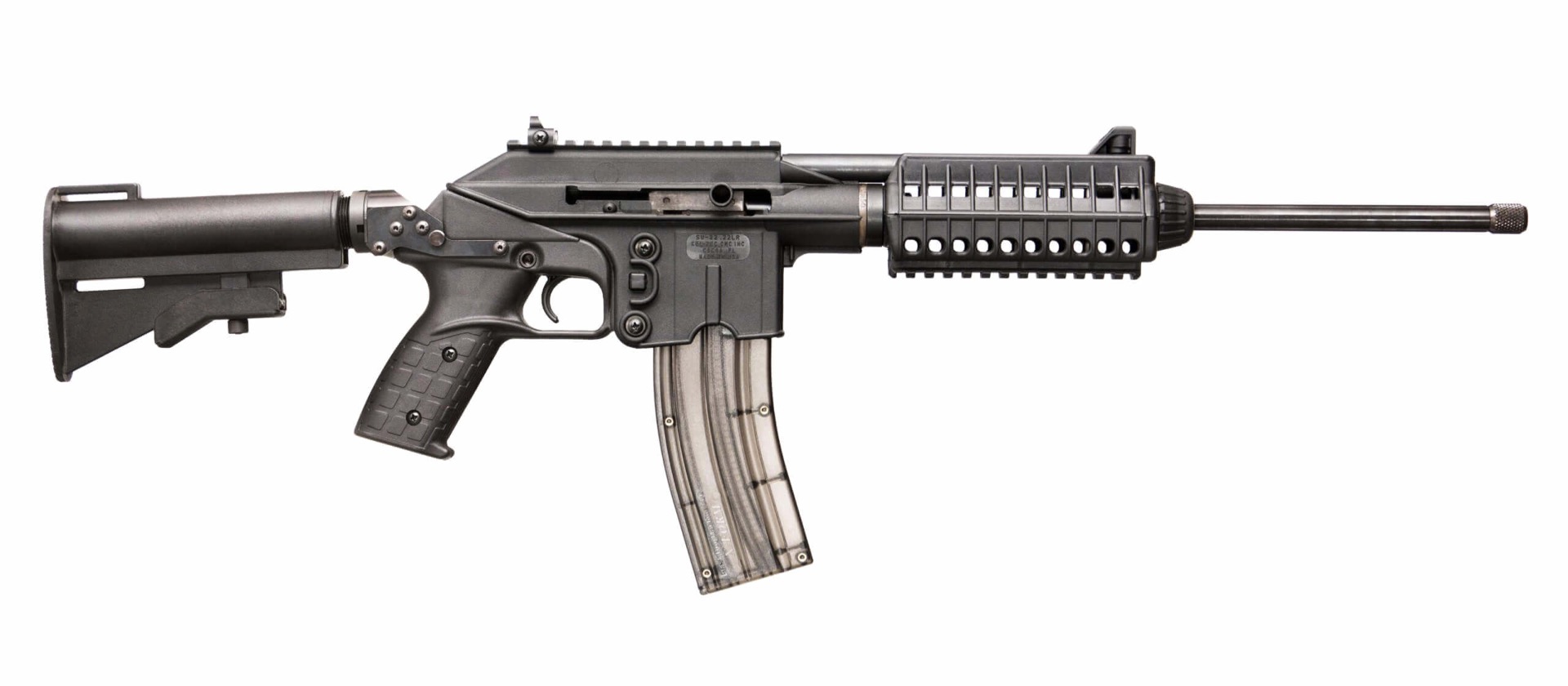 Kel-Tec SU22E Rifle, 16.00" Barrel, Black, 22LR
