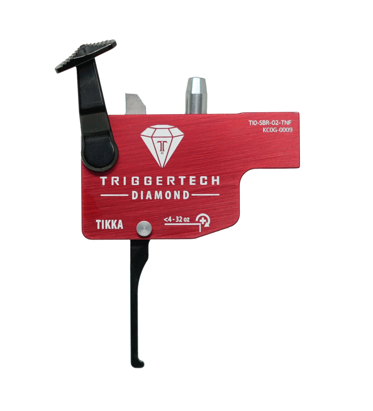 TriggerTech, Tikka Single Stage Diamond Trigger, Black, Straight Lever
