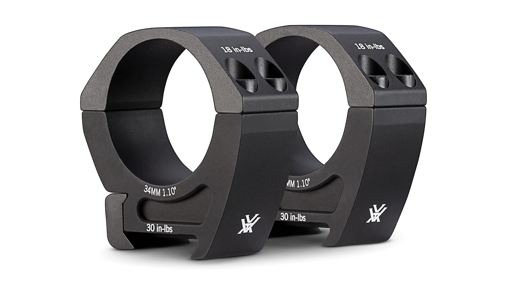 Vortex Optics, Viper Pro Picatinny Rings, 34mm Medium, 1.10"